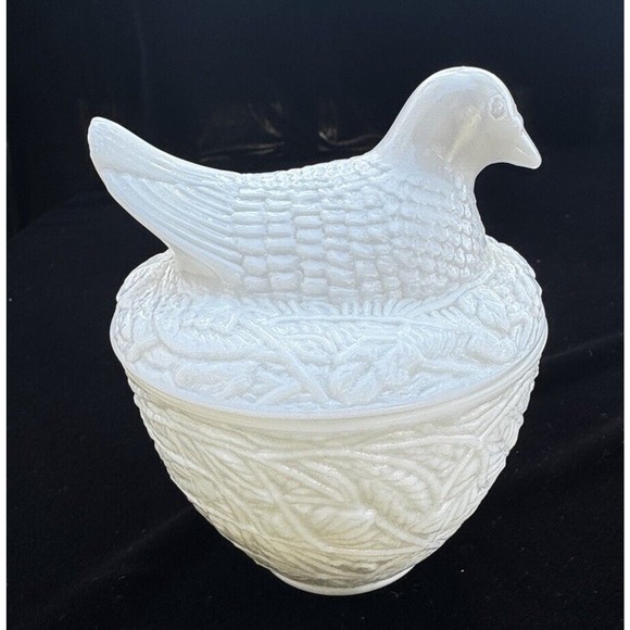Avon | Bath & Body | Vintage Avon White Milk Glass Trinket Dish Dove ...
